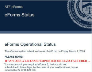 Understanding the confusing March 1 ATF eForms email - The Law Office ...